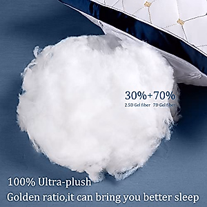 AiAngu Pillows for Sleeping - [2 Pack] Premium Hotel Bed Pillows，Breathable Down Alternative Cooling Pillows Good for Side Back and Stomach Sleepers,100% Breathable Cotton Cover Skin-Friendly (King)