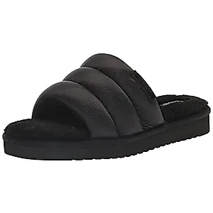 Koolaburra by UGG Men's Rommie Nylon Slipper, Black, 9