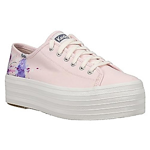 Keds Triple Up Canvas, Sneaker Womens, Light Pink, 7 Medium