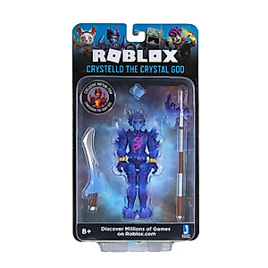 Roblox Imagination Collection - Crystello The Crystal God Figure Pack [Includes Exclusive Virtual Item]