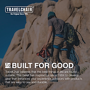 TravelChair Slacker Chair, Portable Tripod Chair for Outdoor Adventures, Green (1389VG)