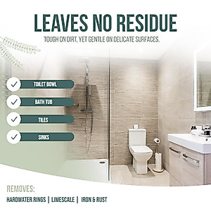 Powerstone Pumice Stone Toilet Bowl Cleaner with Extra Long Handle - 2 Pack | 3'' Longer Handle | Remove Hard Water Stains, Rings & Limescale from Toilets, Bathtubs, Sinks, Pools, BBQ