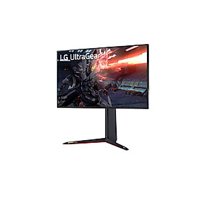 LG 27'' Ultragear 4K UHD Nano IPS 1ms 144Hz G-Sync Compatible Gaming Monitor, Black (27GN95B-B) (Renewed)