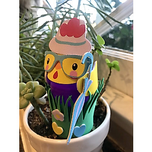 Funiverse Bulk 18 Sets of Easter Egg Decorating Foam Kids Craft Kits (Easter Eggs Not Included) - Over 700 Pieces of No Mess. No Stains