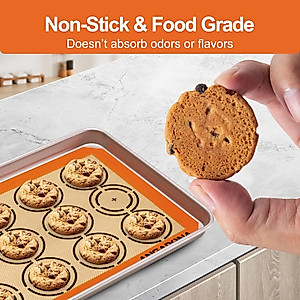 Silicone Baking Mat Set, Easy Clean and No stick Food Grade Resuable Baking mats.