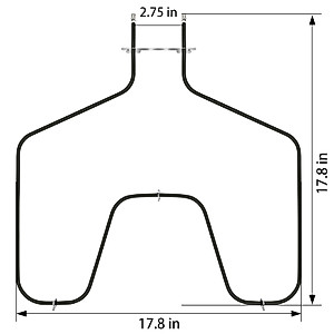 DPD WB44K10005 Bake Element Oven Heating Element For General Electric Hotpoint Kenmore Stove Oven - Replaces 824269, AP2030964, WB44K10001, PS249238
