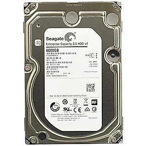Seagate Enterprise Capacity 3.5 HDD 6TB 7200RPM 12Gb/s SAS 128 MB Cache Internal Bare Drive ST6000NM0034