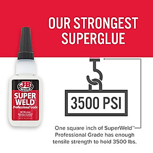 J-B Weld 33120H SuperWeld Glue - Clear Super Glue - 20g