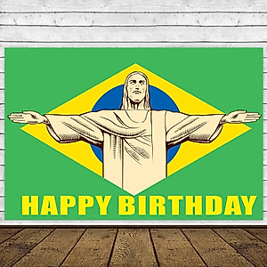 Brazil Independence Day Banner Background Patriotic Events 7th of September Theme Decor Flag for Sports Bars Party Decorations Happy Birthday Brazil Party Photo Booth Props Supplies Backdrop