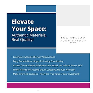 Fox Hollow Furnishings 14x24 Sloane Recessed Wall Niche Medicine Cabinet Replacement, in The Wall Bathroom Cabinet Insert Shelf/Shelves, Made in North America, Real Wood, NO MDF, White Beadboard Back