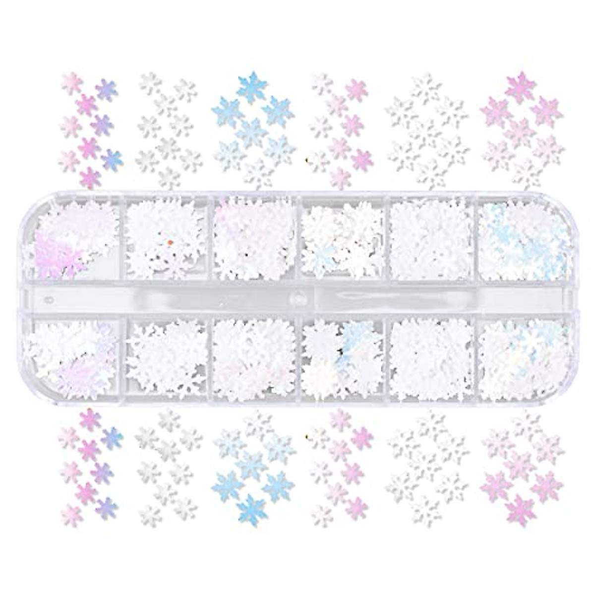 Snowflake Glitter Resin Fillings Flakes Sequins Epoxy Resin Mold Filler for DIY Jewelry Making Nail Art Decor