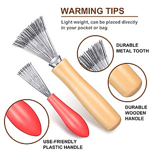 5-Piece Comb Cleaner Set - Rake, Brush and Tool for Removing Hair, Dust from Different Combs, Ideal for Home and Salon Use