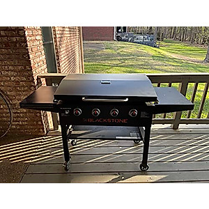 Griddle Lid for Blackstone 36 inch Griddle, Outdoor Hinged Lid Griddle Hard Cover Hood with Handle for 36" Blackstone Flat Top Griddle Station 1554, 1825 Blackstone Griddle Accessories