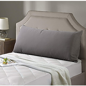 EVOLIVE Ultra Soft Microfiber Body Pillow Cover/Pillowcases 21"x54" with Hidden Zipper Closure (21"x54" Body Pillow Cover, Charcoal Grey)
