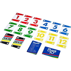 Mattel Games Phase 10 Card Game with 108 Cards, Great Game for Kids, Family or Adult Game Night, Ages 7 Years and Older