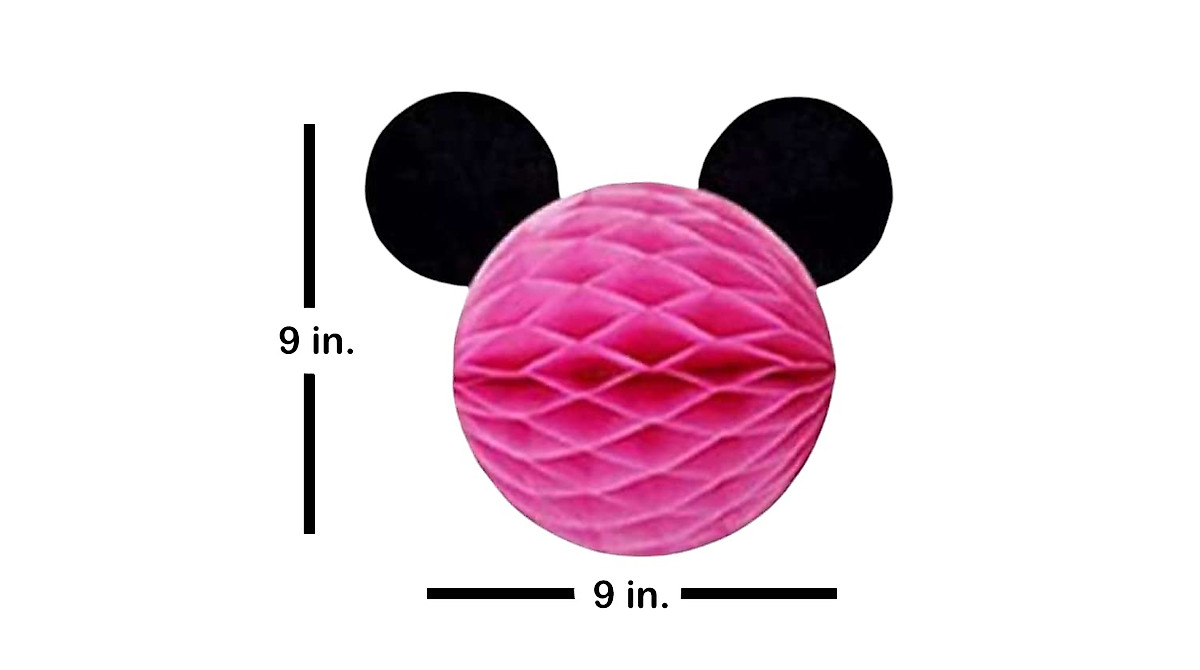 Minnie Birthday Party Decorations - Honeycomb Ball Set