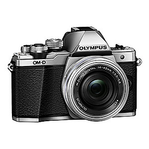 Olympus OM-D E-M10 Mark II Mirrorless Camera with 14-42mm EZ Lens (Silver) US ONLY