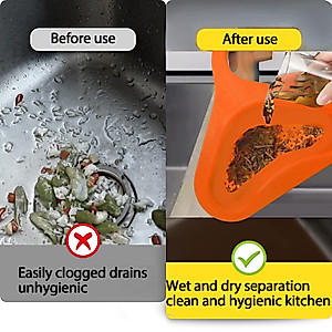 YouOKLight Kitchen Sink Drain Basket, Drain Basket for Kitchen Sink Food. Multifunctional Drainer Rack Sink strainers for Kitchen Sink Food Catcher, Kitchen Waste Drain Basket 4 PCS