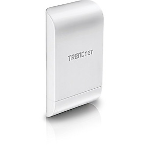 TRENDnet 10dBi Wireless N300 Outdoor PoE Pre-configured Point-to-Point Bridge Bundle Kit, TEW-740APBO2K, 2 x Pre-configured Wireless N Access Points, IPX6 Rated Housing, Built-in 10 dBi Antennas white