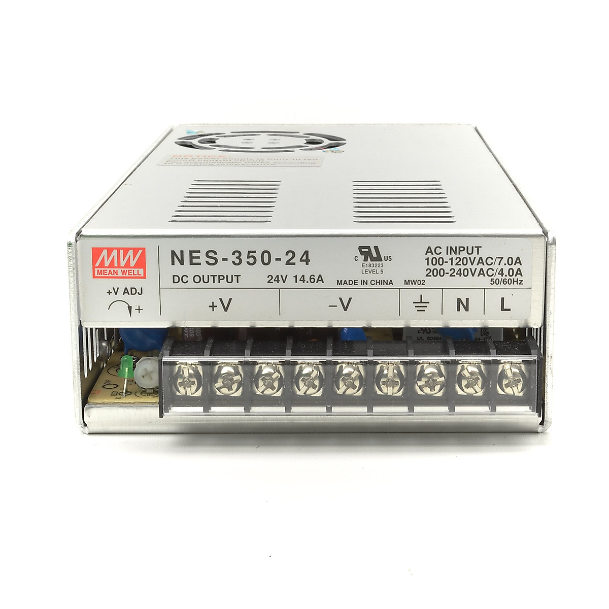 MEAN WELL NES-350-24 24V 350 Watt UL Switching Power Supply 120 Volt