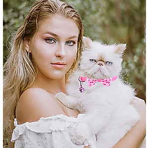 12/16 PCS Cute Cat Collars Breakaway with Bell for Boy Cats and Girl Cats Gifts