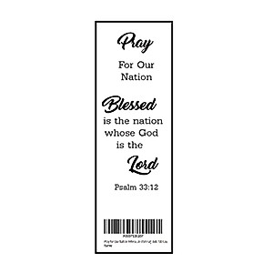 Pray for Our Nation Veterans Gifts Military Patriotic Bible Verse Bookmarks Fourth of July Memorial Day Cards Made in USA Flag Service Men Independence Day Bulk 100 Count