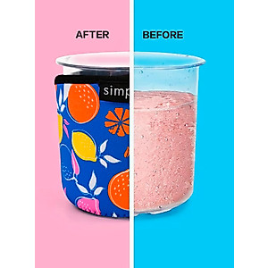 simpme Ice Cream Sleeve Neoprene Sleeve for Ninja Ice Cream Cups, Compatible with NC301 NC300 NC299AMZ Series Ice Cream Maker Containers -(Mix, 4-Pack)