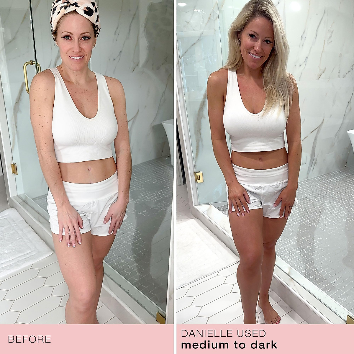 Self Tanner Mousse - USA Made with Natural & Organic Ingredients, Self Tanning Mousse for Dark Fake Tan, Sunless Tanner, Clear & Non Toxic Tanning Foam for Streak Free Finish, No Nasty Smell