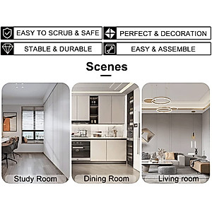 Henf Rectangular Glass Dining Table for 4-6 Persons, 0.31" Thick Tempered Glass Tabletop and Plating Metal Legs, Glass Writing Table Desk, 51 Inch Dining Table for Kitchen Living Room (Gold)