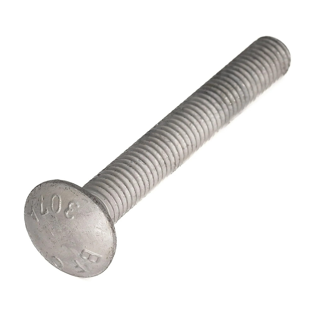 3/8"-16 x 2 Hot Dipped Galvanized Carriage Bolt, Grade A, Full Thread, Quantity 50 - by Fastener Depot, LLC