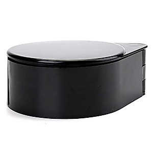 Suwimut 2 Pack 3 Tier Bar Glass Rimmer Bartender Tool with Sponge, Black Plastic Sugar Salt Glass Rimming with 3 Swing Out Trays for Margarita and Cocktail