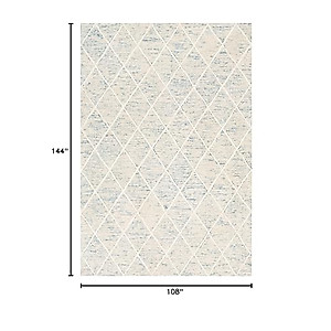 Mark&Day Area Rugs, 9x12 Miette Modern Ice Blue Area Rug, Blue Cream Carpet for Living Room, Bedroom or Kitchen (9' x 12')