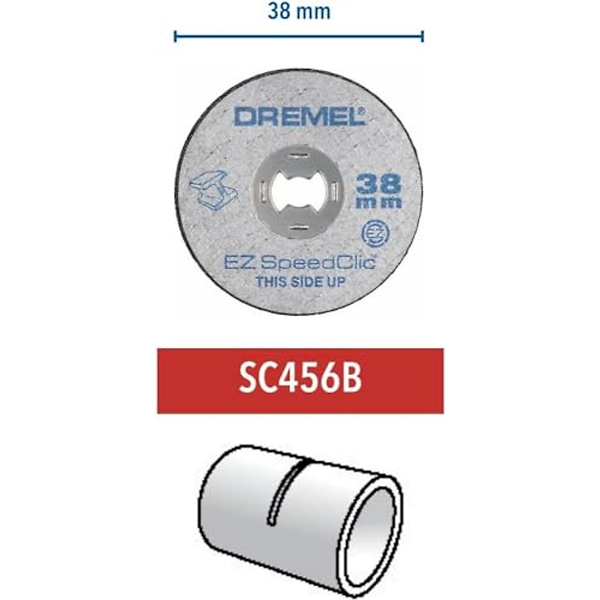 Dremel 456B EZ SpeedClic Cutting Wheels Accessory Set with 12 Metal Saw Cutting Discs for Rotary Multi Tool