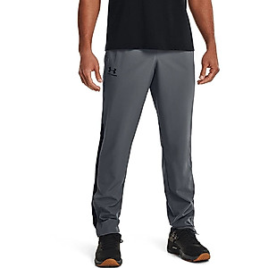 Under Armour Men's Woven Vital Workout Pants , Pitch Gray (012)/Black, X-Large