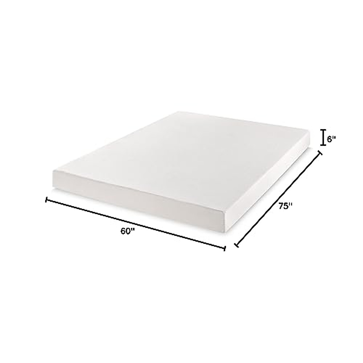Best Price Mattress 6 Inch Queen Short Mattress For RV Camper, Green Tea Memory Foam
