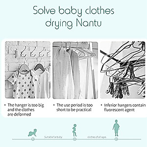 Baby Clothes Hangers - Creative Wooden Baby Hangers for Nursery - Adorable Cartoon Shaped Kids Hangers, Infant Clothes Hangers for Newborn Toddler Unisex Nursery Closet Organizer Set Jmd-us