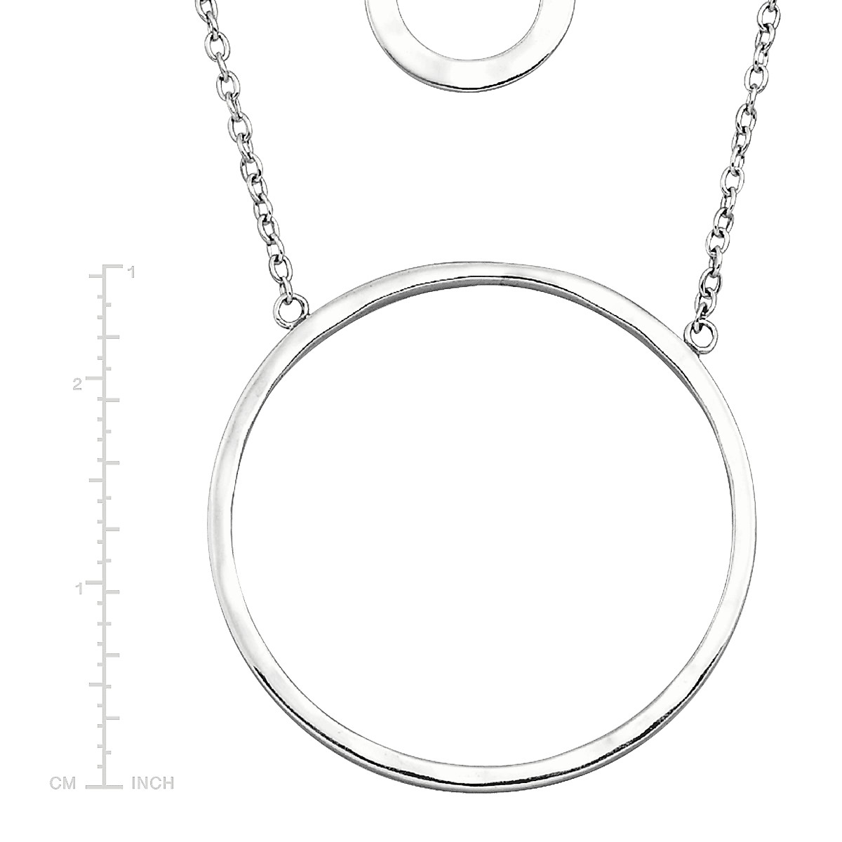 Silpada 'Layered Karma' Pendant Necklace in Sterling Silver, 15" + 2"