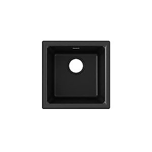 Elkay Quartz Classic ELG1616BK0 Black Single Bowl Dual Mount Bar Sink