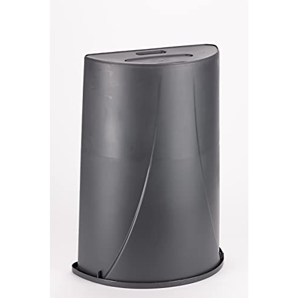 CFS 34302123 Centurian Half Round Waste Container Trash Can Only, 21 Gallon, Gray