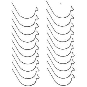 24pc Set ALAZCO Super Hooks - Hang Pictures Mirrors Clocks Wall Art Without Any Tool, Hammer, Nails or Drilling! Excellent Quality!