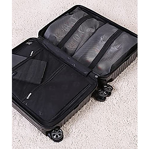 2 Pack Shoe Bags for Travel, Sneaker Bags, Waterproof Travel Shoe Bags with Zipper for Packing, Golf Shoe Dust Bags for Man and Women, X-Large, Black