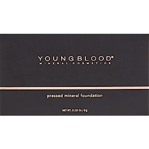 Youngblood Mineral Cosmetics Natural Pressed Mineral Foundation - 8 g / 0.28 oz (Warm Beige)