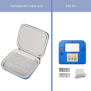 FBLFOBELI Hard Travel Storage Case for Nintendo 2DS Legend of Zelda Ocarina of Time 3D (Case Only) (Blue)