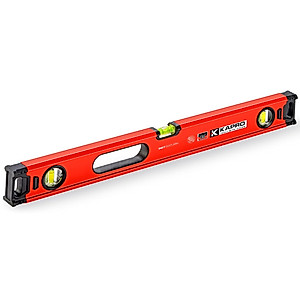 Kapro - 987XL Saturn Box Level - Professional Level - Features Acrylic Break-Proof Vials and Wall-Grip - Aluminum Box Beam Frame - 72 Inch