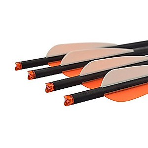 szeo Crossbow Bolts 20 inch Bio Crossbow Arrows with Moon Nocks and Removable Tips (Pack of 12)