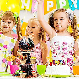 Sunnyray 3 Tier Race Car Party Decorations Cupcake Stand Truck Car Party Favors Cupcake Holder Racing Truck Party Dessert Tower Car Theme Dessert Stand for Kids Boys Birthday Race Car Party Supplies