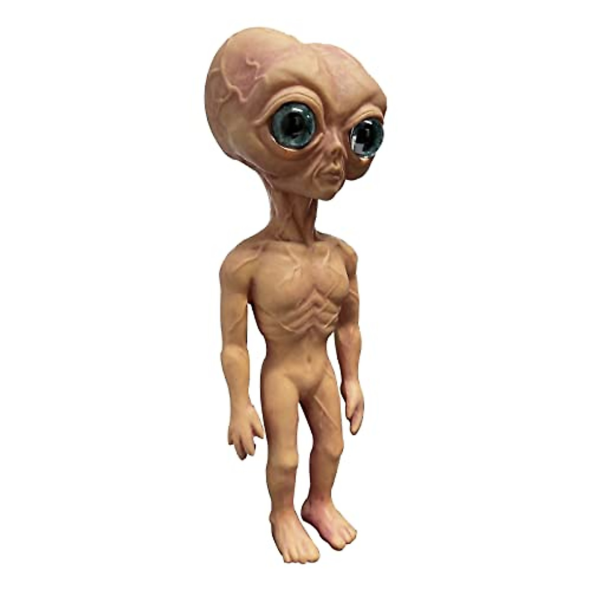 Alien Statues Decor Figure Halloween Novelty Alien Prop UFO Theme Prop for Indoor Brown