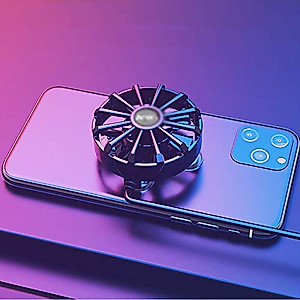 JYXDKD Suspended Mobile Phone Cooler Portable Cooling Fan Adjustable Holder Heat Sink for Mobile Radiator Game Pad (Color : D)