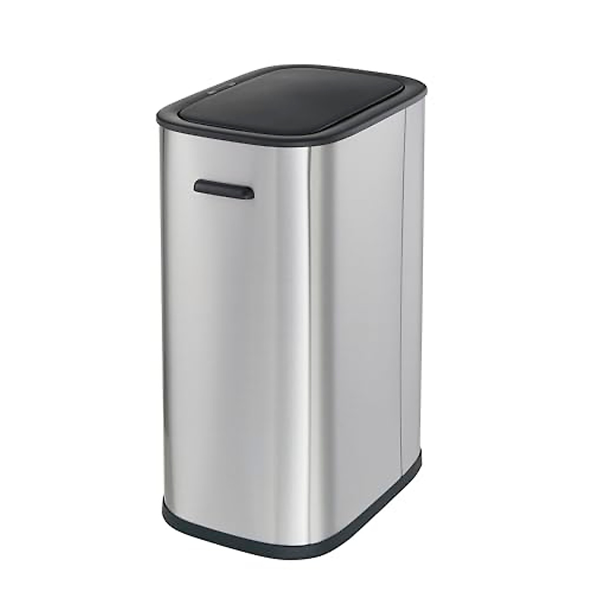 Casa Andrea Milano 14.5-Gallon Soft-Close, Smudge Resistant Trash Can with Automatic Touchless Motion Sensor, Large and Space-Saving