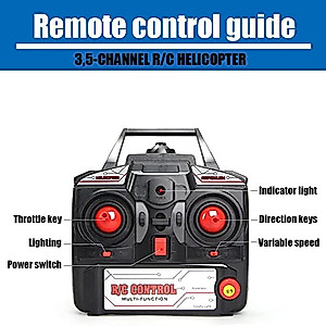 VanFty Large Fall Resistant Rc Helicopter for Adults Helicopters Remote Control Charging 3.5 Channels RC Drone Helicopter Toys with LED Light Night Sky Flight Teenagers Boys Girls Gift (Color : Red)